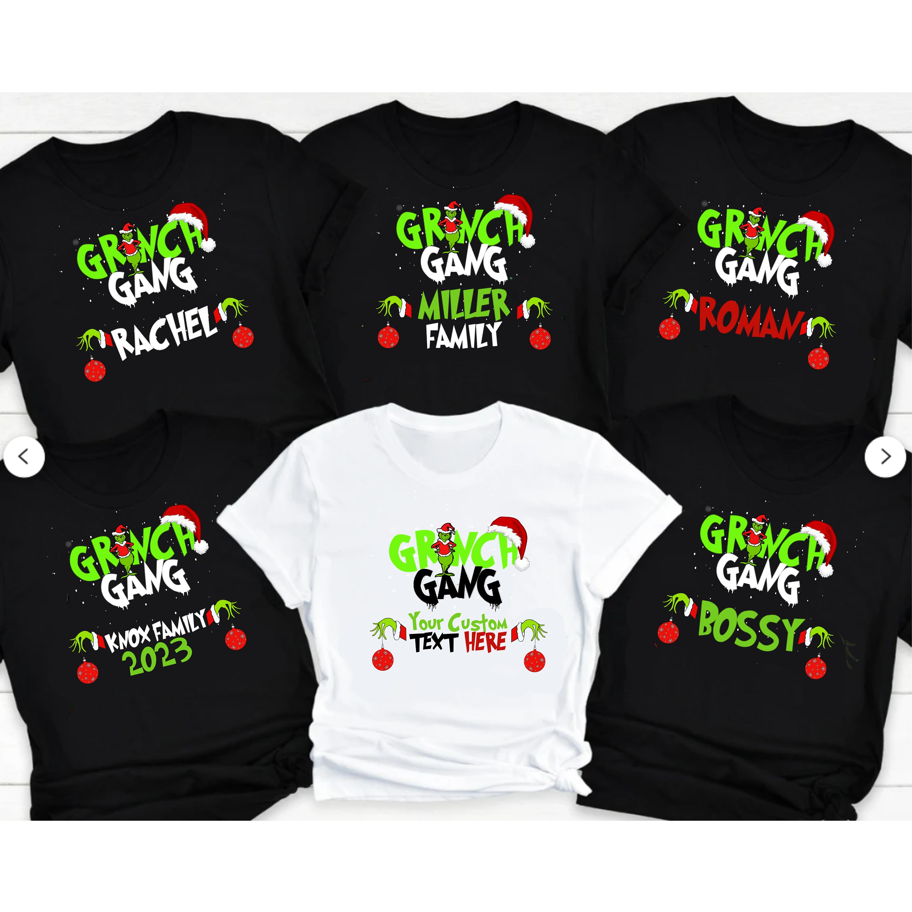 Custom Grinch Gang Shirt, Christmas Grinch Gang Shirt, Matching Family ...