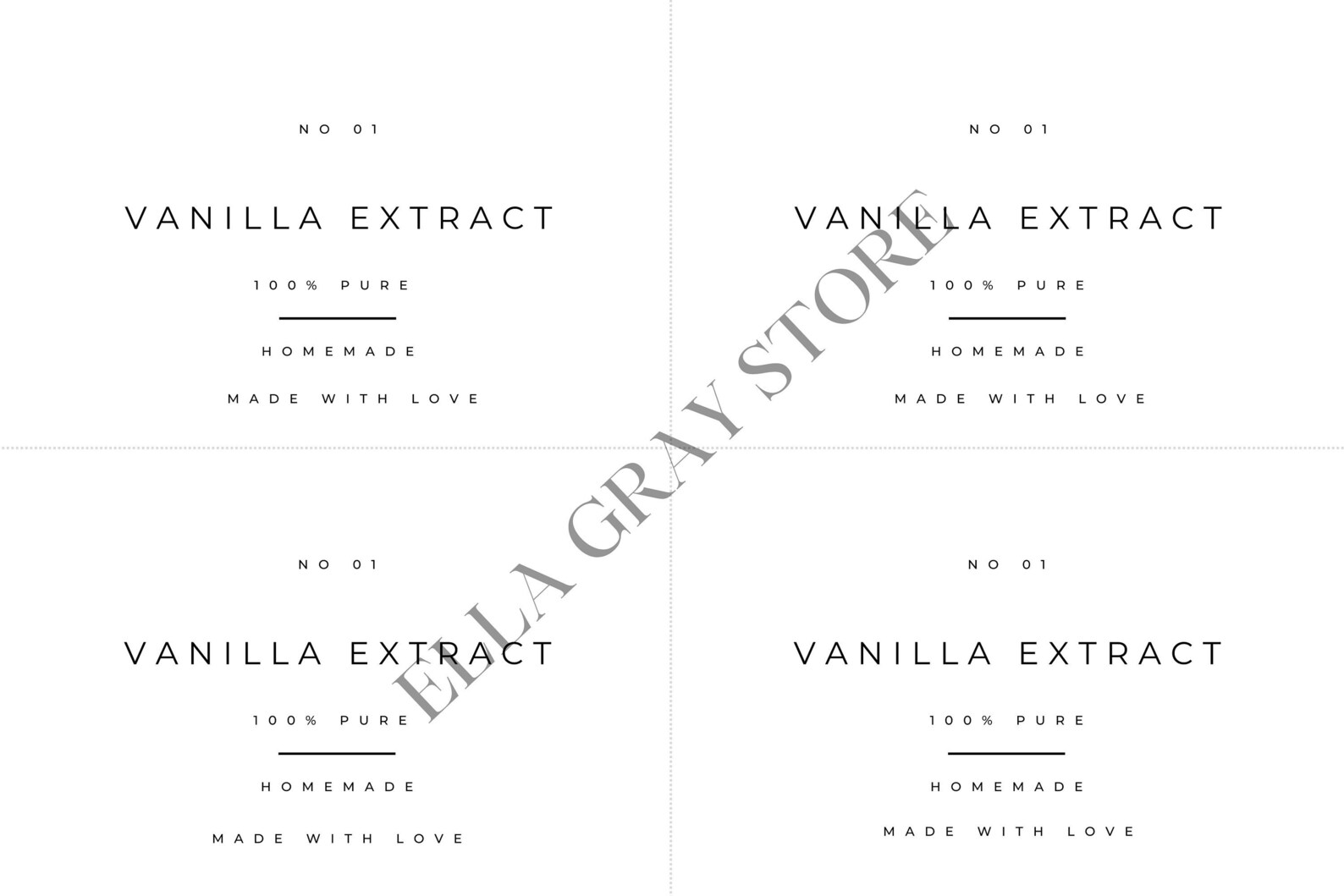Vanilla Extract Printable Labels Homemade Made With Love Easy And Simple