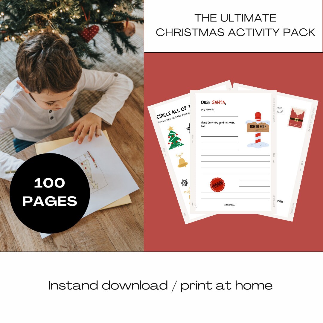 Printable Christmas Activity Bundle, Children's Christmas Bundle ...