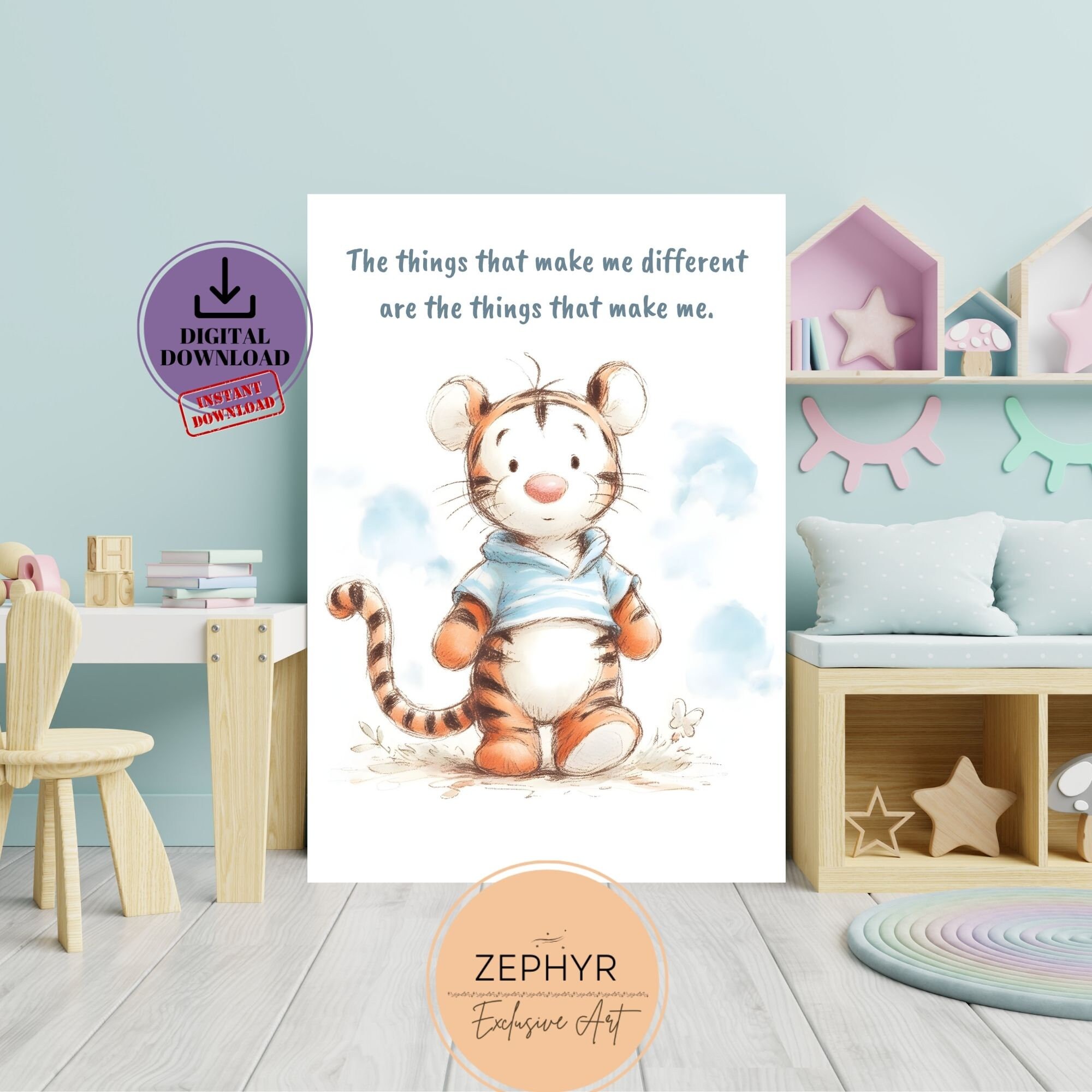 Set of 3 Winnie the Pooh Print, Winnie the Pooh Nursery Wall Art ...