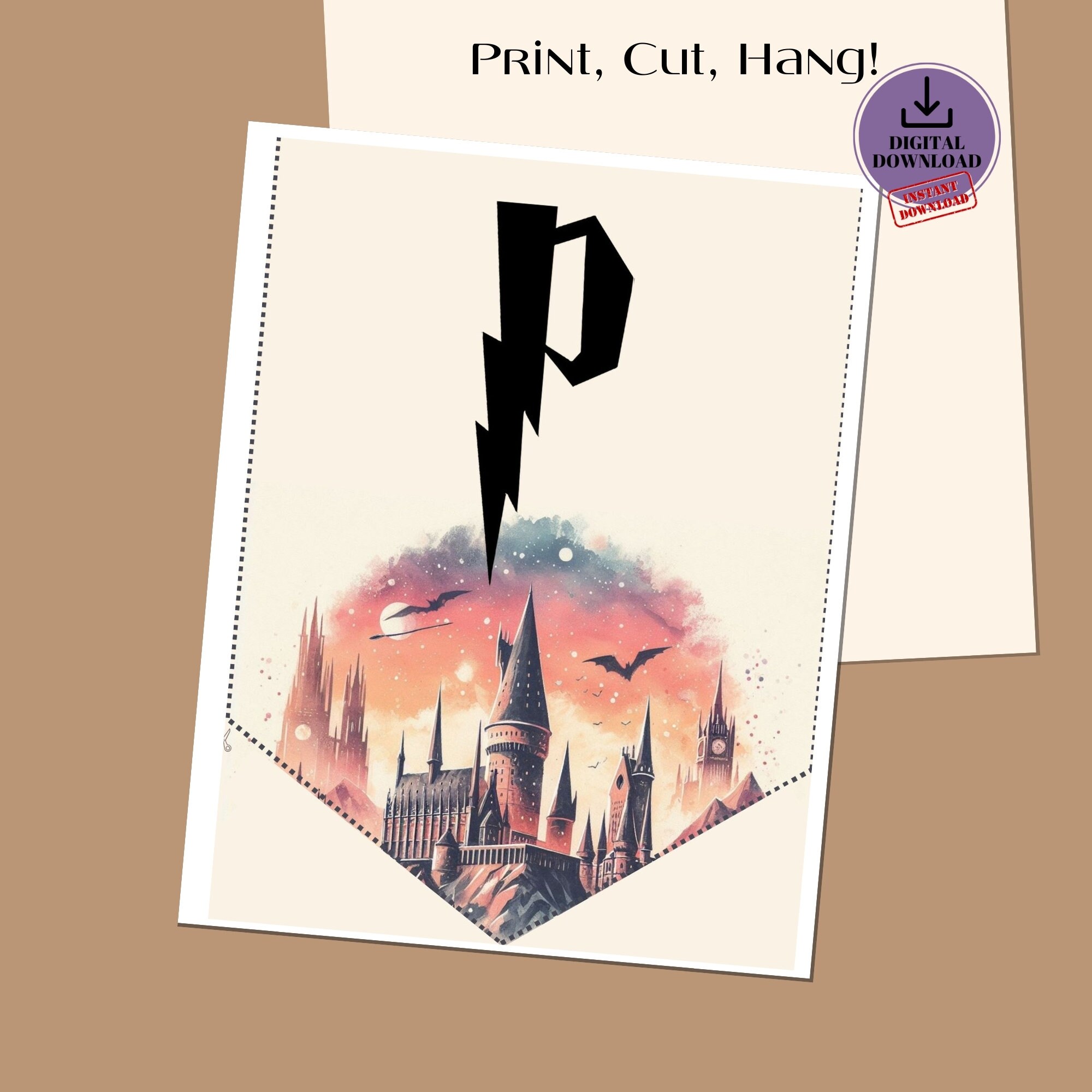 Wizard Happy Birthday Banner, Magic School Birthday Banner, Potter ...