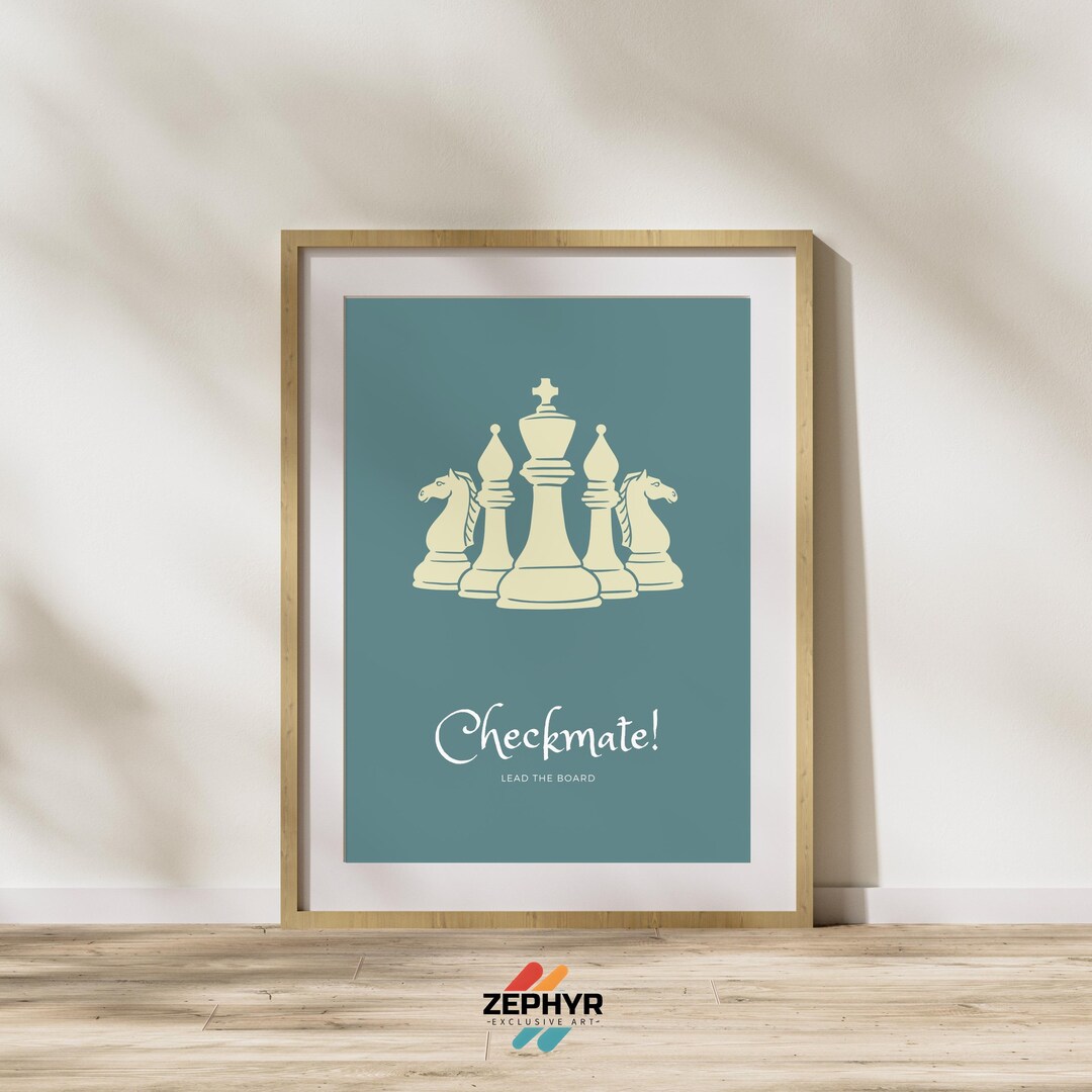 Chess Wall Art, Boys Girls Bedroom Decor, Rook Poster, Knight Print ...