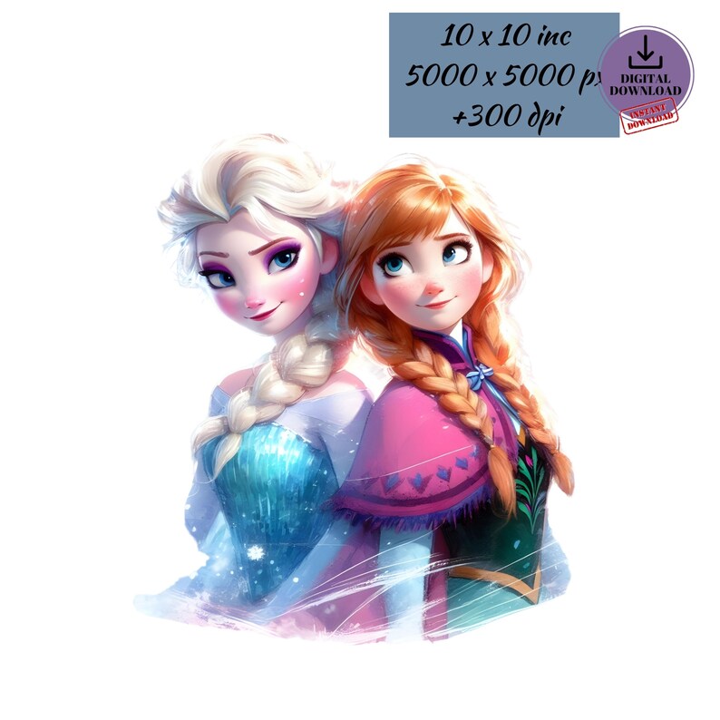 6 Elsa and Anna Frozen Watercolor Splash PNG Frozen Transparant PNG ...