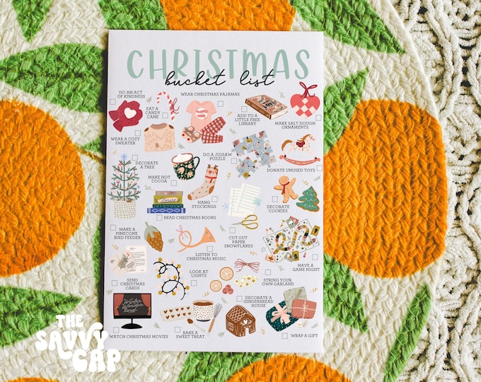 Printable Christmas Bucket List | Christmas Activities | Countdown to ...