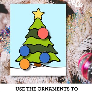 Printable Christmas Tree Activity: Decorate the Tree Game (instant ...
