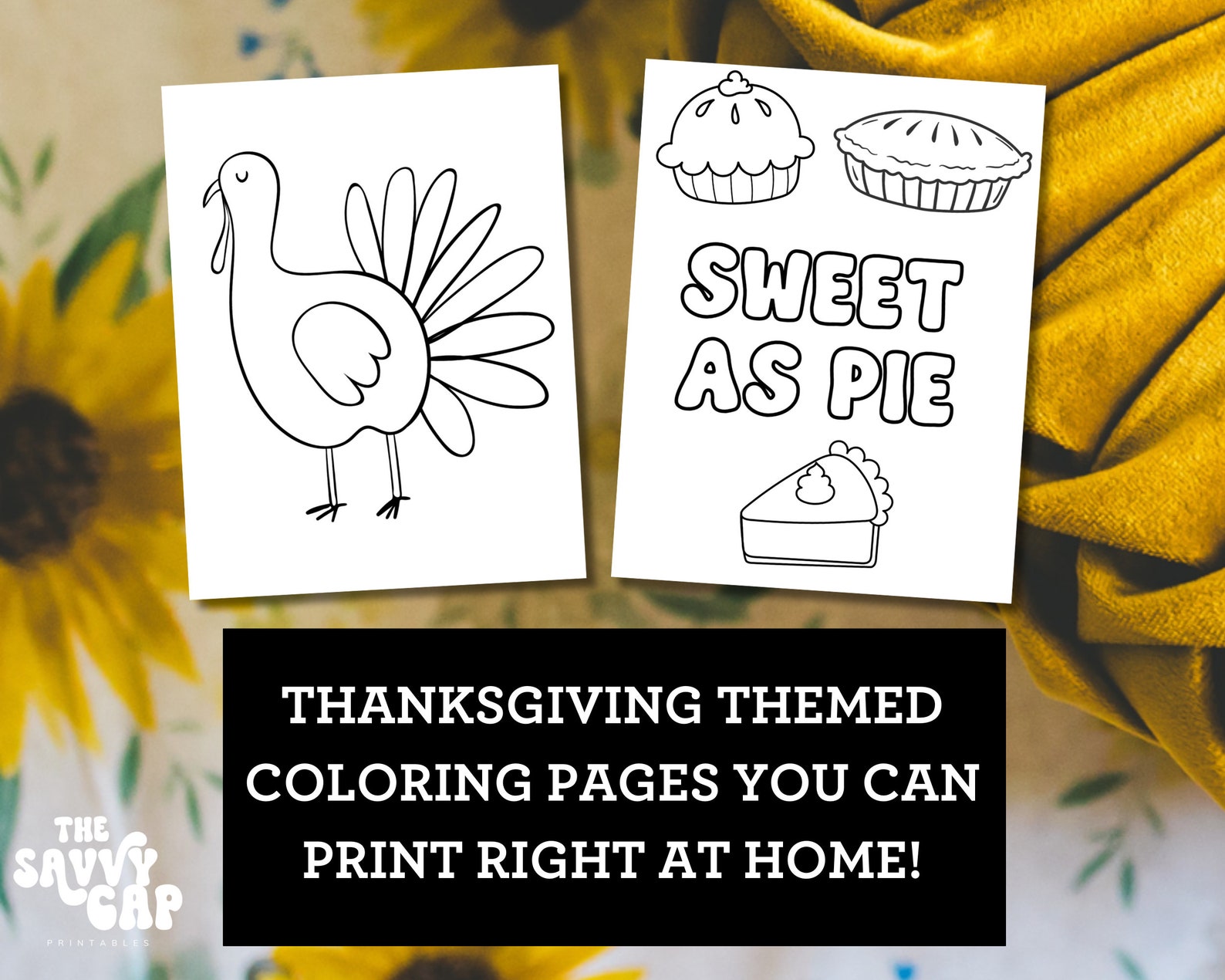 Thankful Coloring Page for Kids: Thanksgiving Gratitude Activity (PDF ...