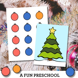 Printable Christmas Tree Activity: Decorate the Tree Game (instant ...