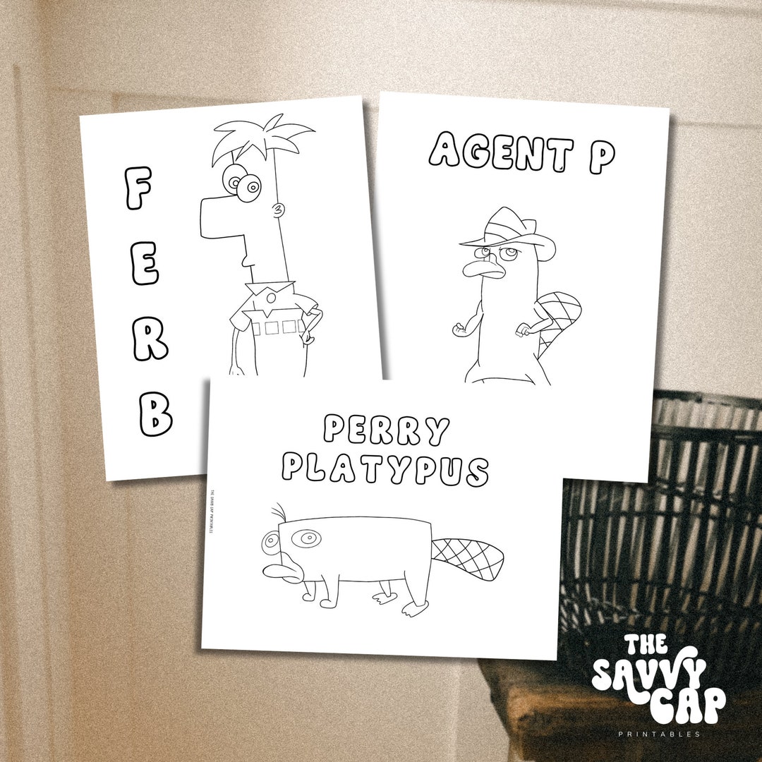 Phineas & Ferb Inspired Coloring Pages • Printable Coloring Pages ...