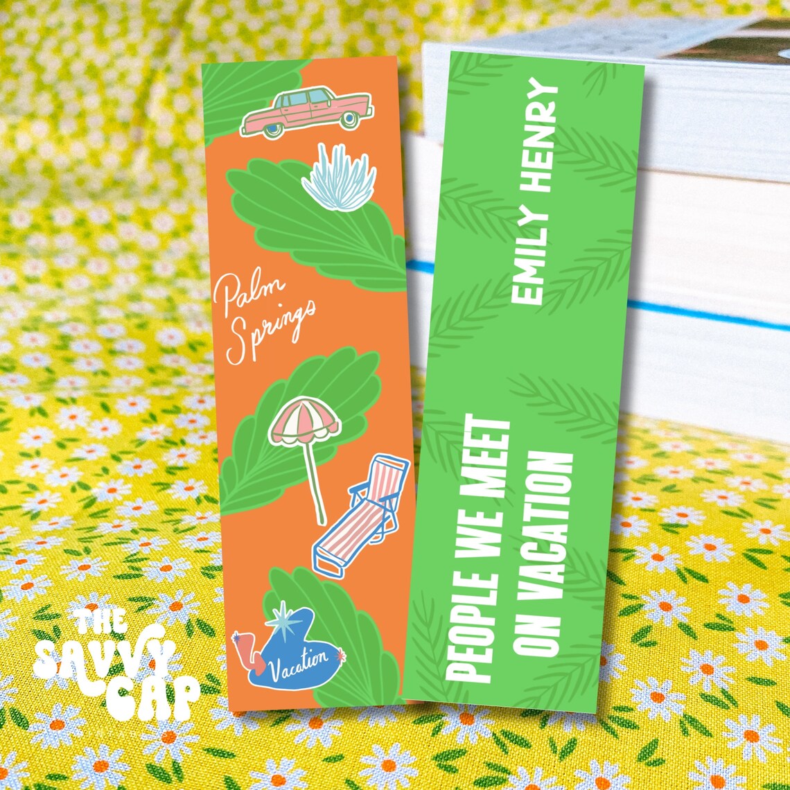 Emily Henry Inspired Bookmark Duo: People We Meet on Vacation (PDF ...