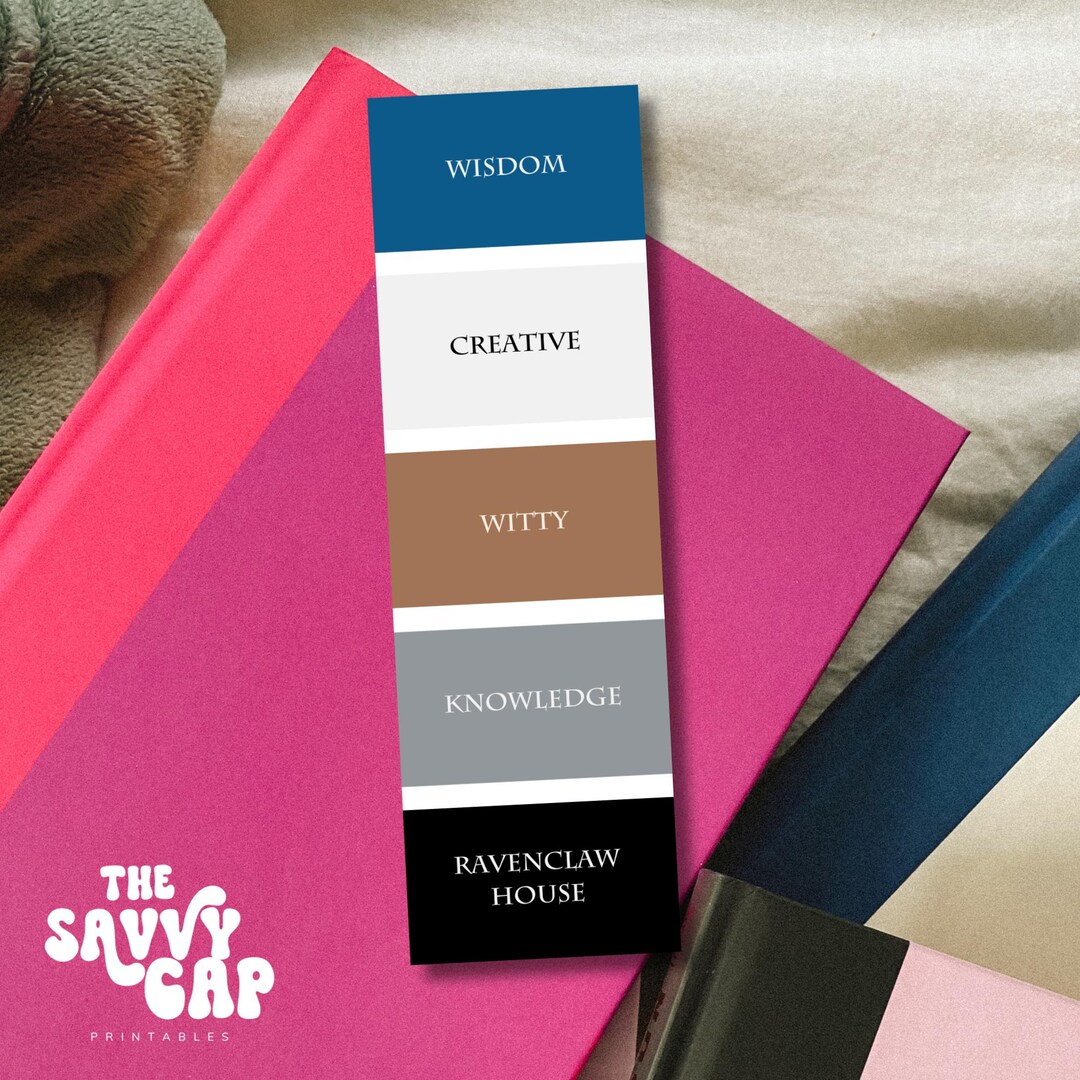 Ravenclaw House Paint Swatch Bookmark Wizarding World Printable ...