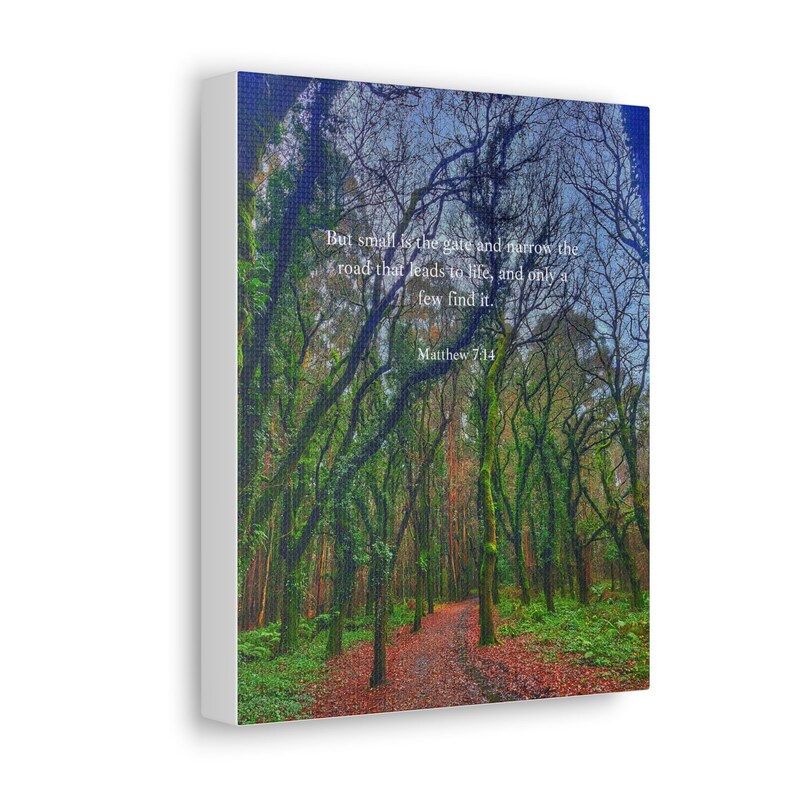The Narrow Path Camino De Santiago Bible Verse Matthew - Etsy