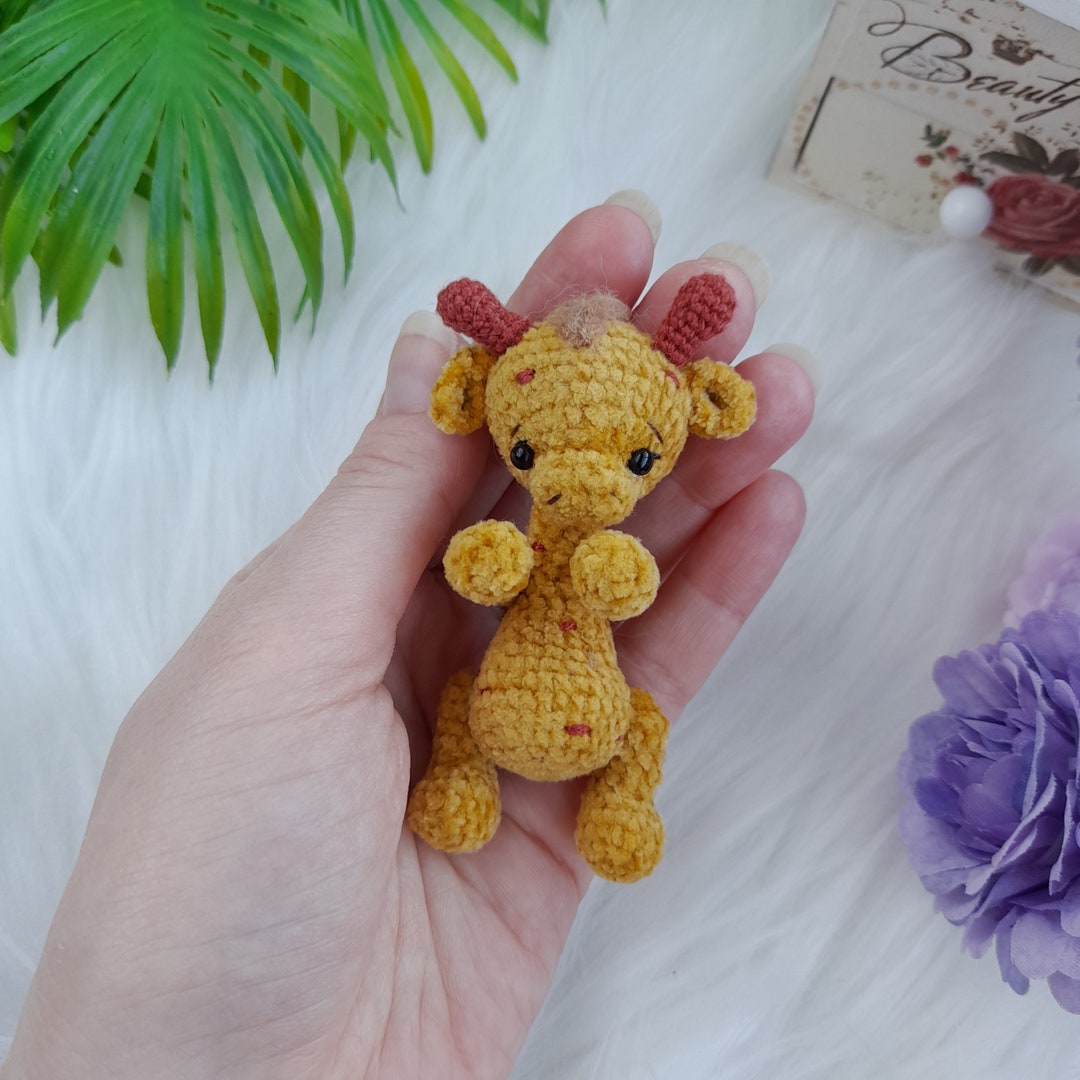 Mini Pocket Giraffe. Small Plush Cute Collectible Giraffe. Tiny Stuffed ...