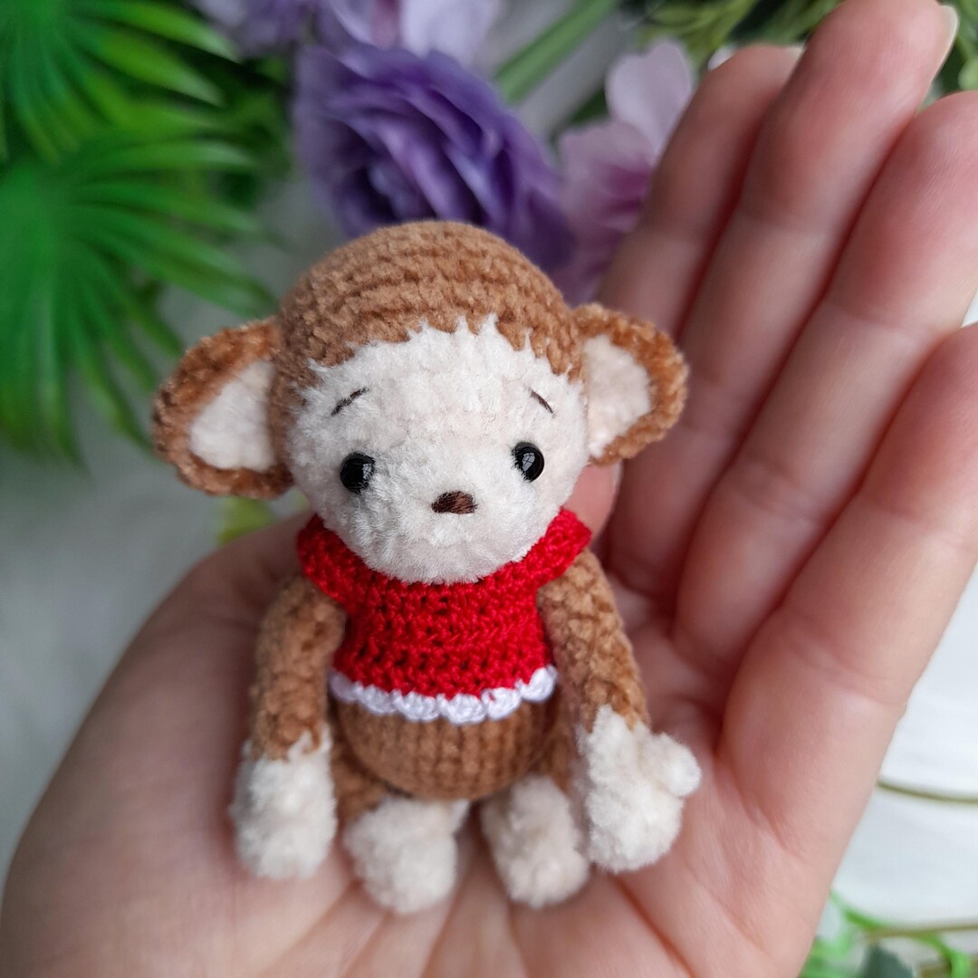 Blythe Friend Cute Little Plushie Monkey. Pocket Plush Stuffed Funny ...