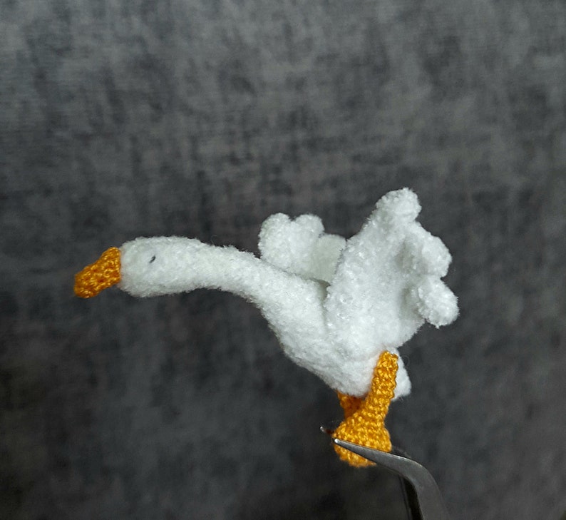 Mini Stuffed Micro Plush Realistic Goose Toy. Tiny Amigurumi Geese for ...