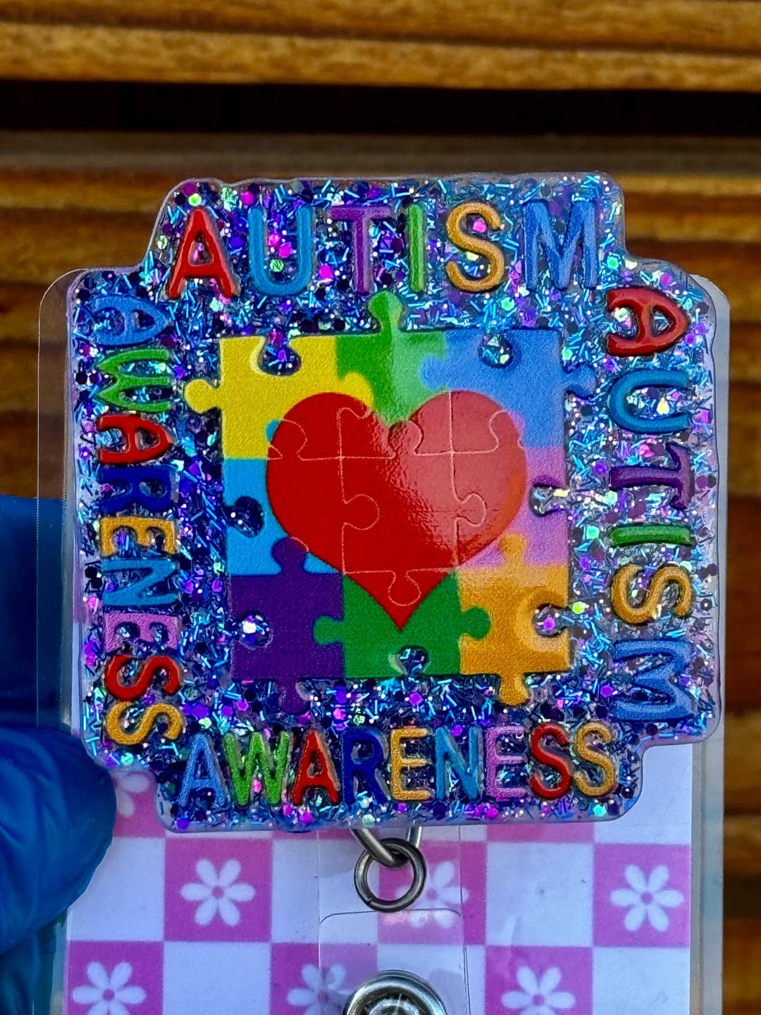 Autism Awareness Puzzle Badge Reel/teacher/ School Badge Holder - Etsy