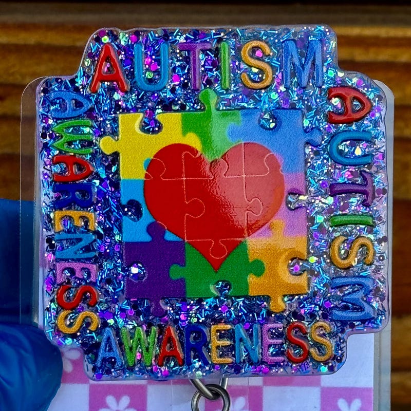 Autism Badge Reel - Etsy