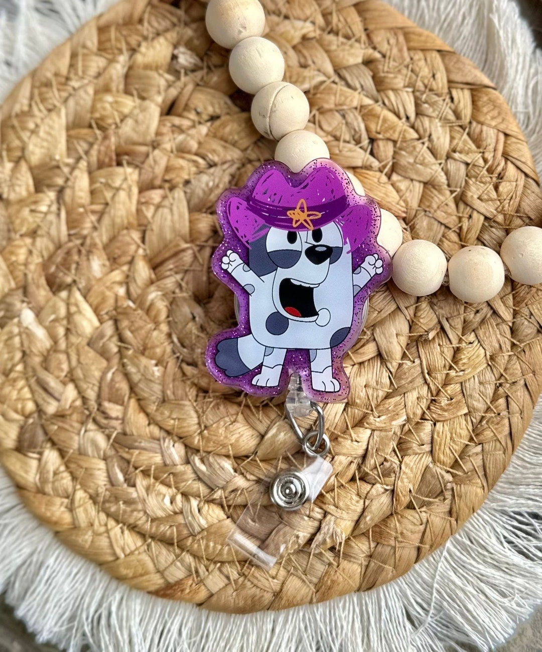 Blue Dog Badge Reel, Brown Dog Badge Reel, Heeler Dog Badge Reel ...