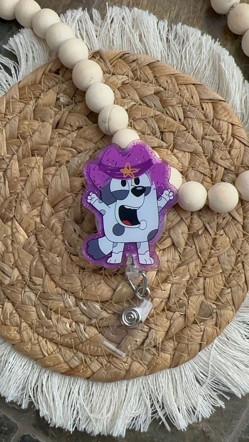 Blue Dog Badge Reel, Brown Dog Badge Reel, Heeler Dog Badge Reel ...
