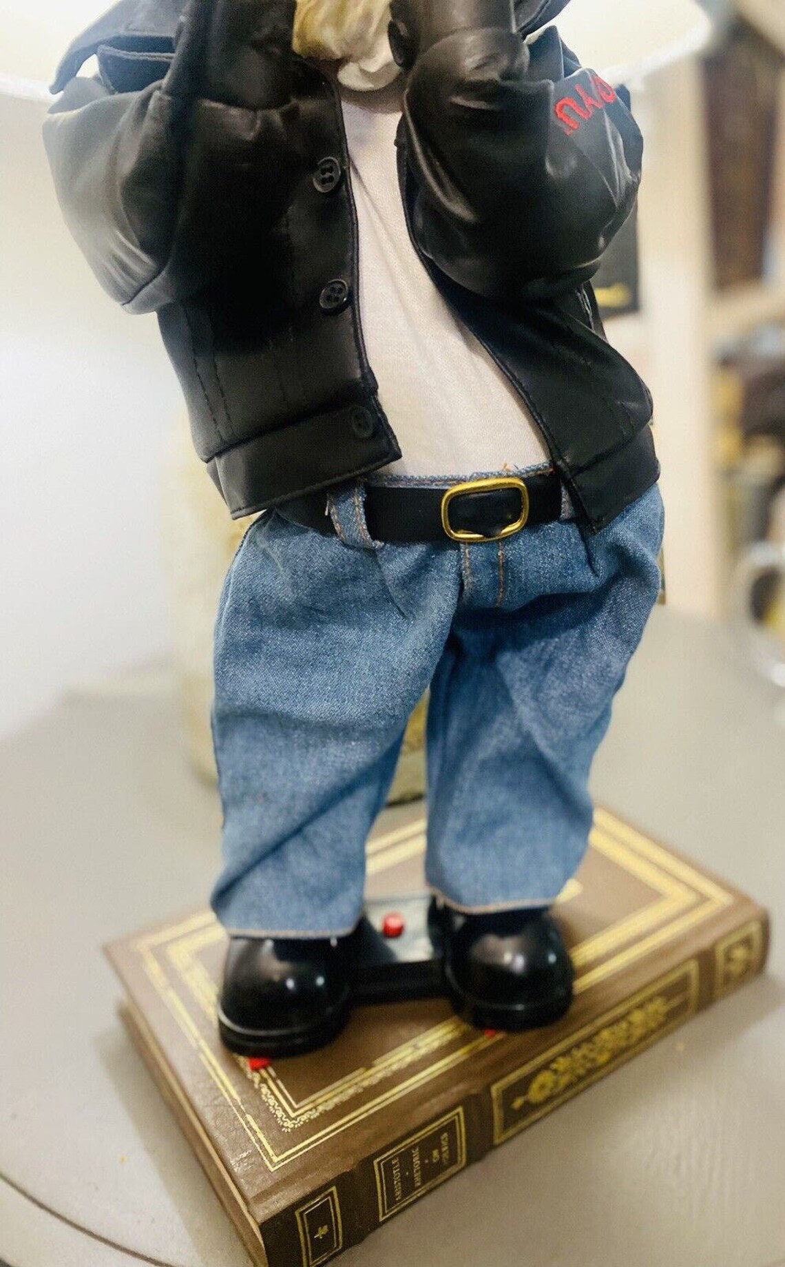 Harmonica Playing Santa Holiday Time Dept 18 Animated Christmas Works ...