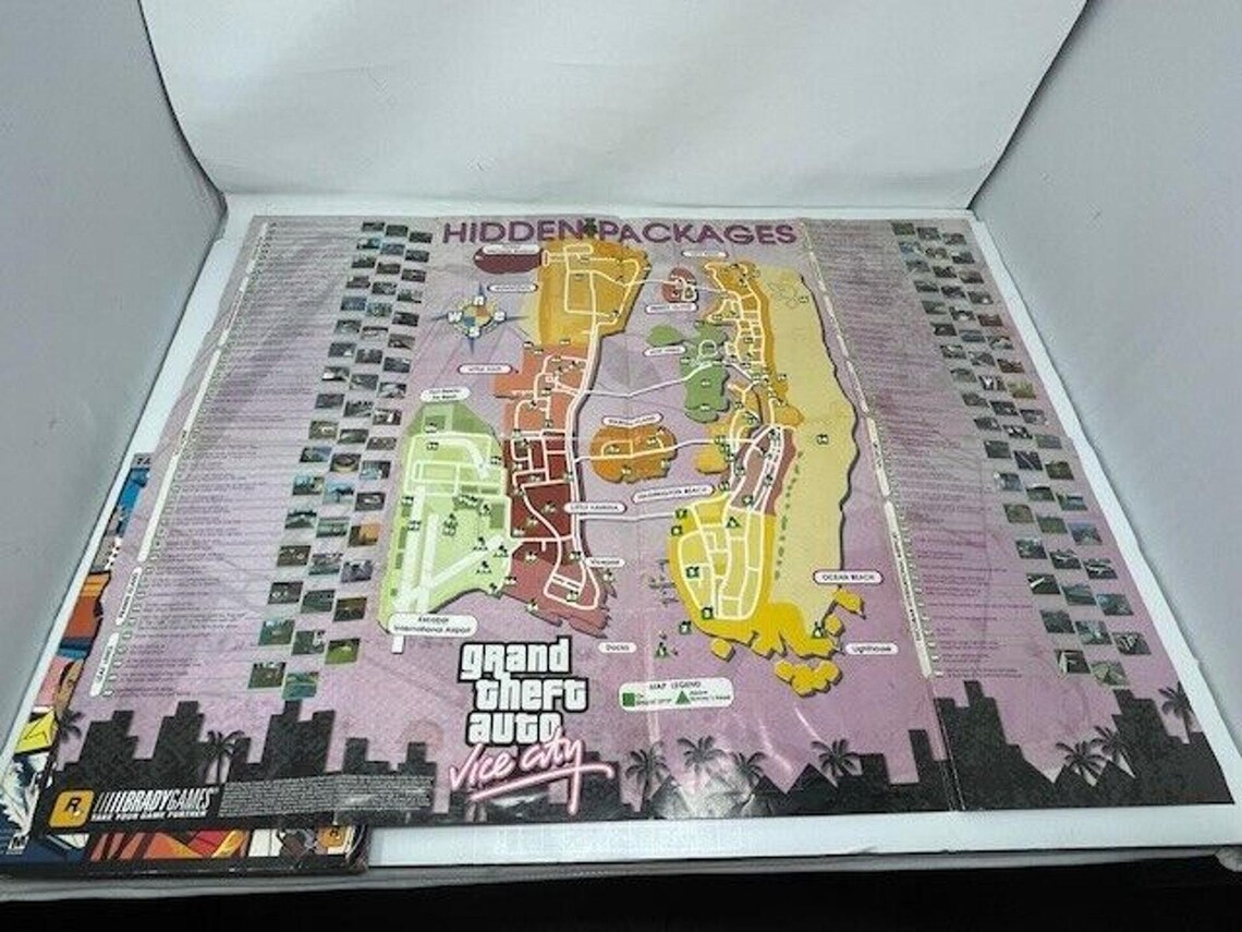 Grand Theft Auto Vice City Bradygames Official Strategy Guide With Map ...