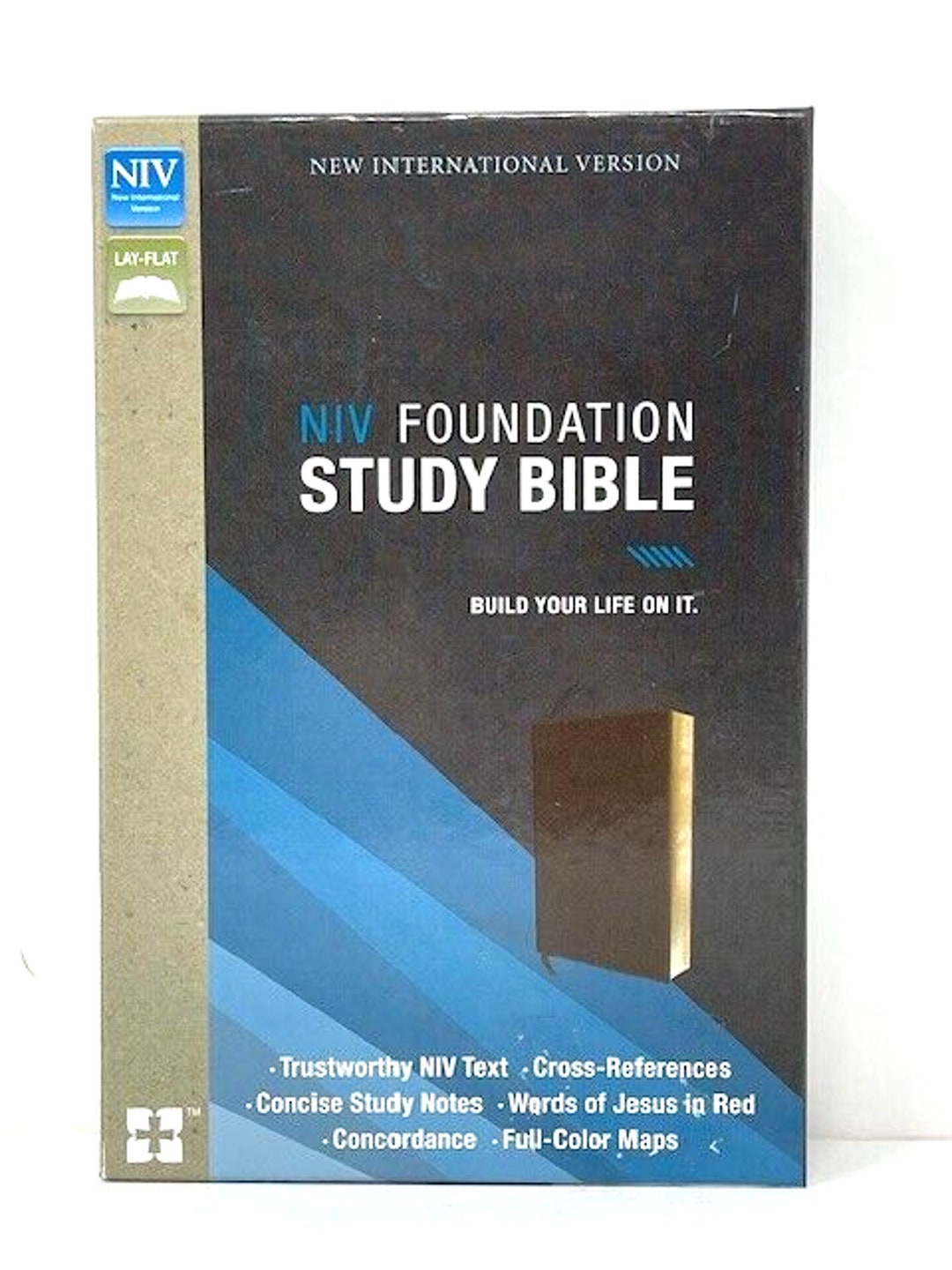 NIV, Foundation Study Bible, Brown Leathersoft - Etsy