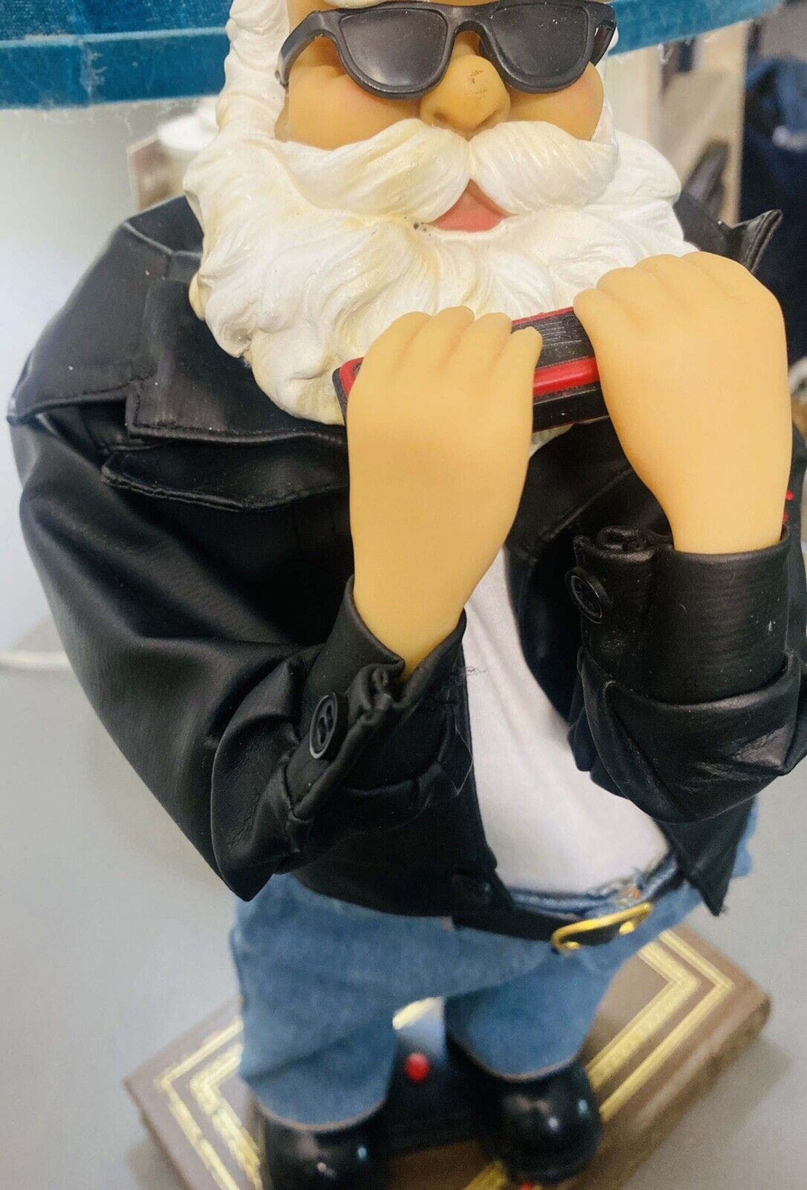 Harmonica Playing Santa Holiday Time Dept 18 Animated Christmas Works ...