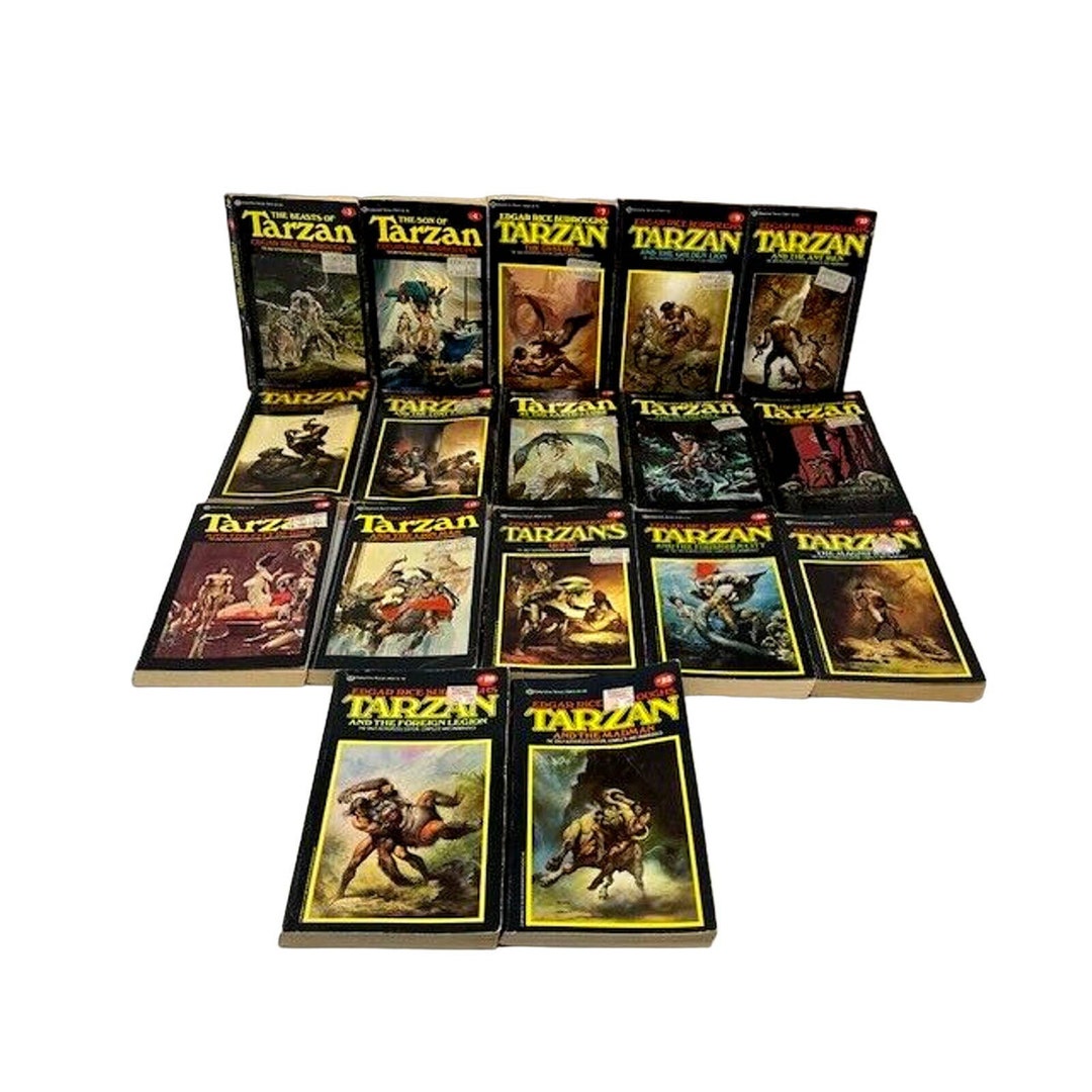Lot 17 TARZAN Edgar Rice Burroughs Vintage Ballantine Paperback - Etsy