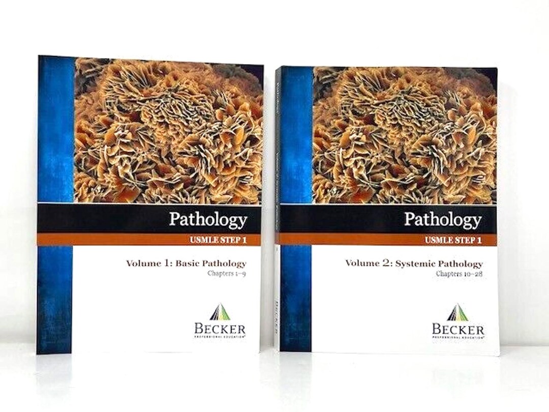 Pathology USMLE Step 1 Review Vol 1 ver 1.4 and 2 ver 1.3 Becker - Etsy