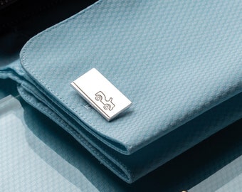 Infinity Cufflinks Sterling Silver Engraved Men Cufflinks Groomsmen ...