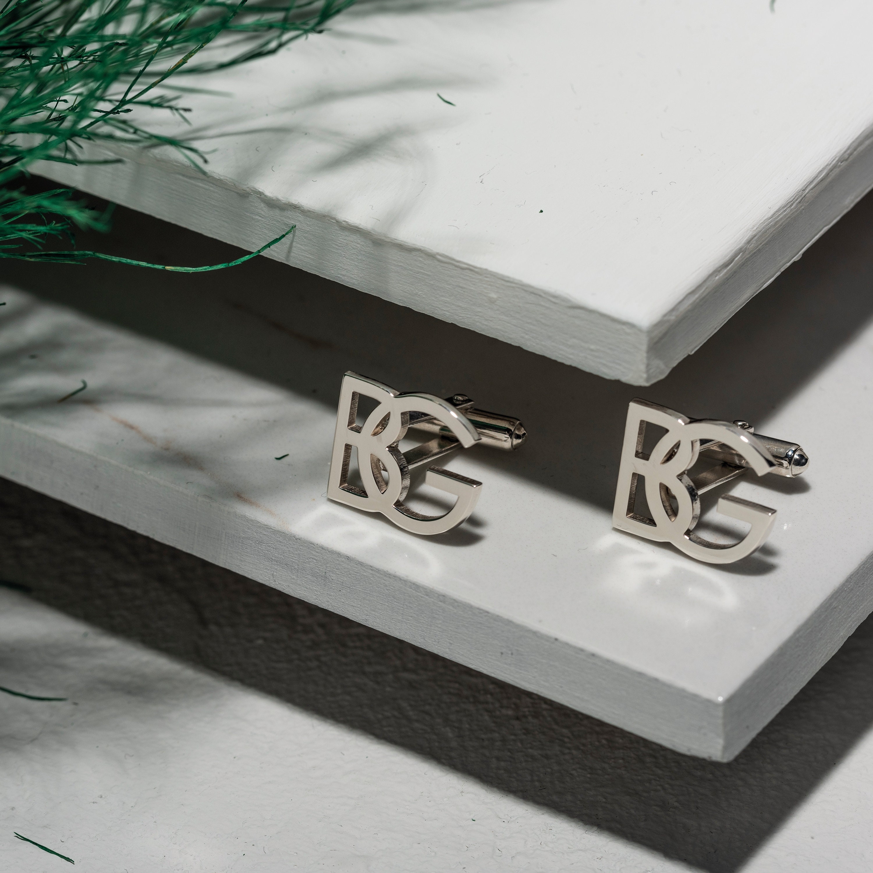 Sterling Silver Letter Cufflinks, Initial Cufflinks, Initials Cufflinks, Groomsmen Cufflinks ...