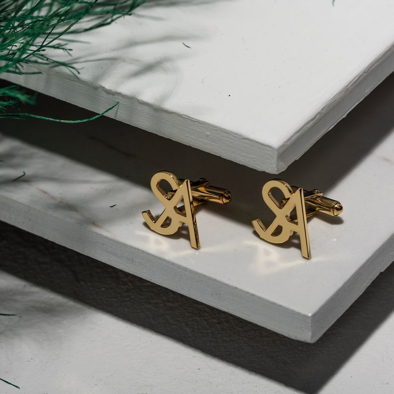 Sterling Silver Letter Cufflinks, Initial Cufflinks, Initials Cufflinks ...
