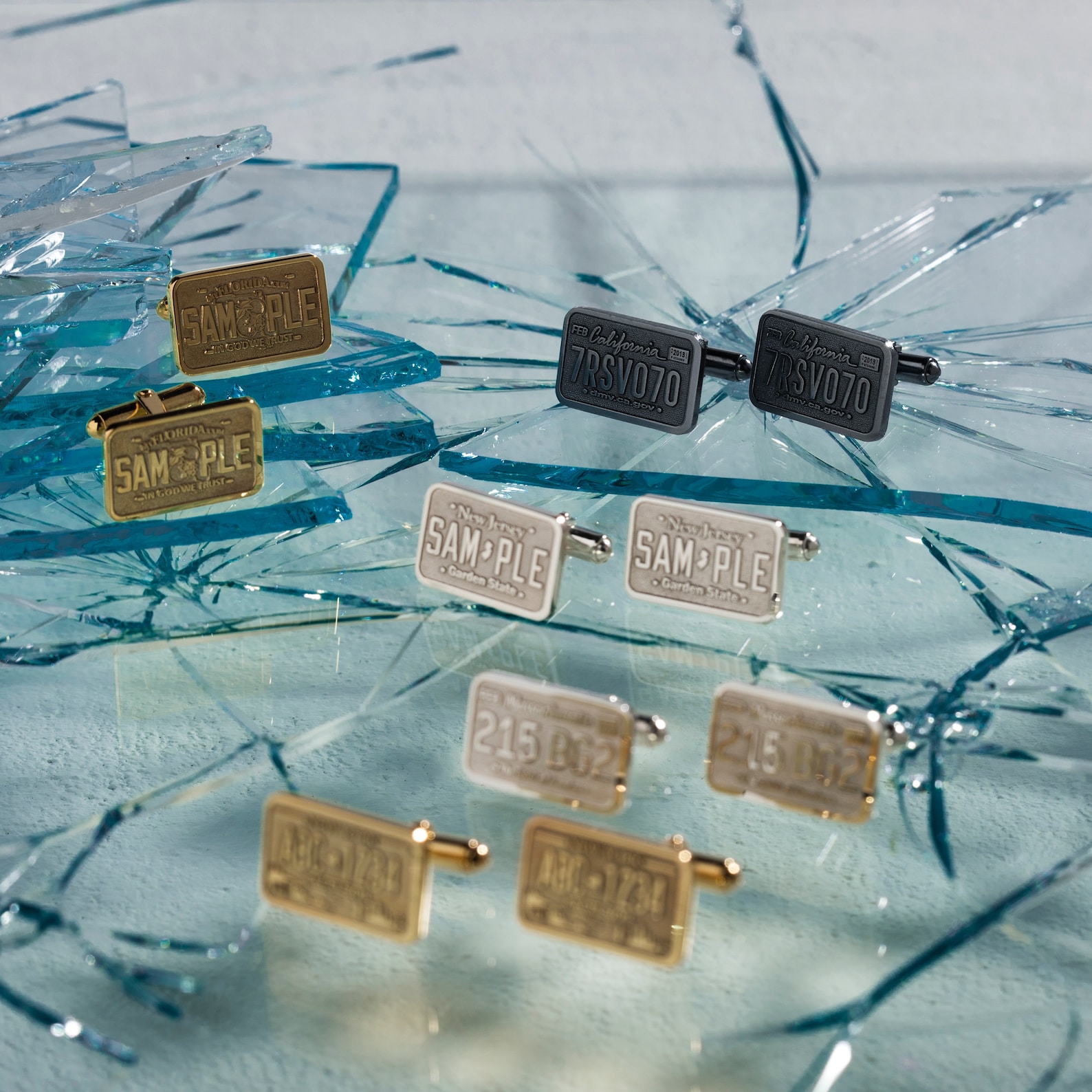 Sterling Silver Car Number Plate Cufflinks, Personalized Gift - Etsy