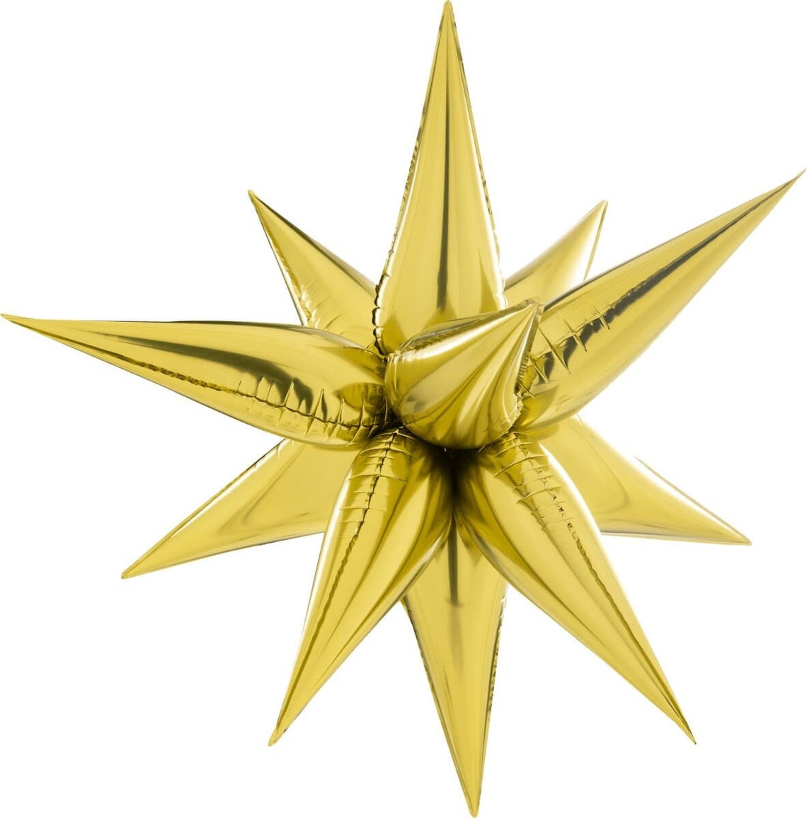 Decochamp Starburst Gold 3D Foil Balloon 40 In. - Etsy