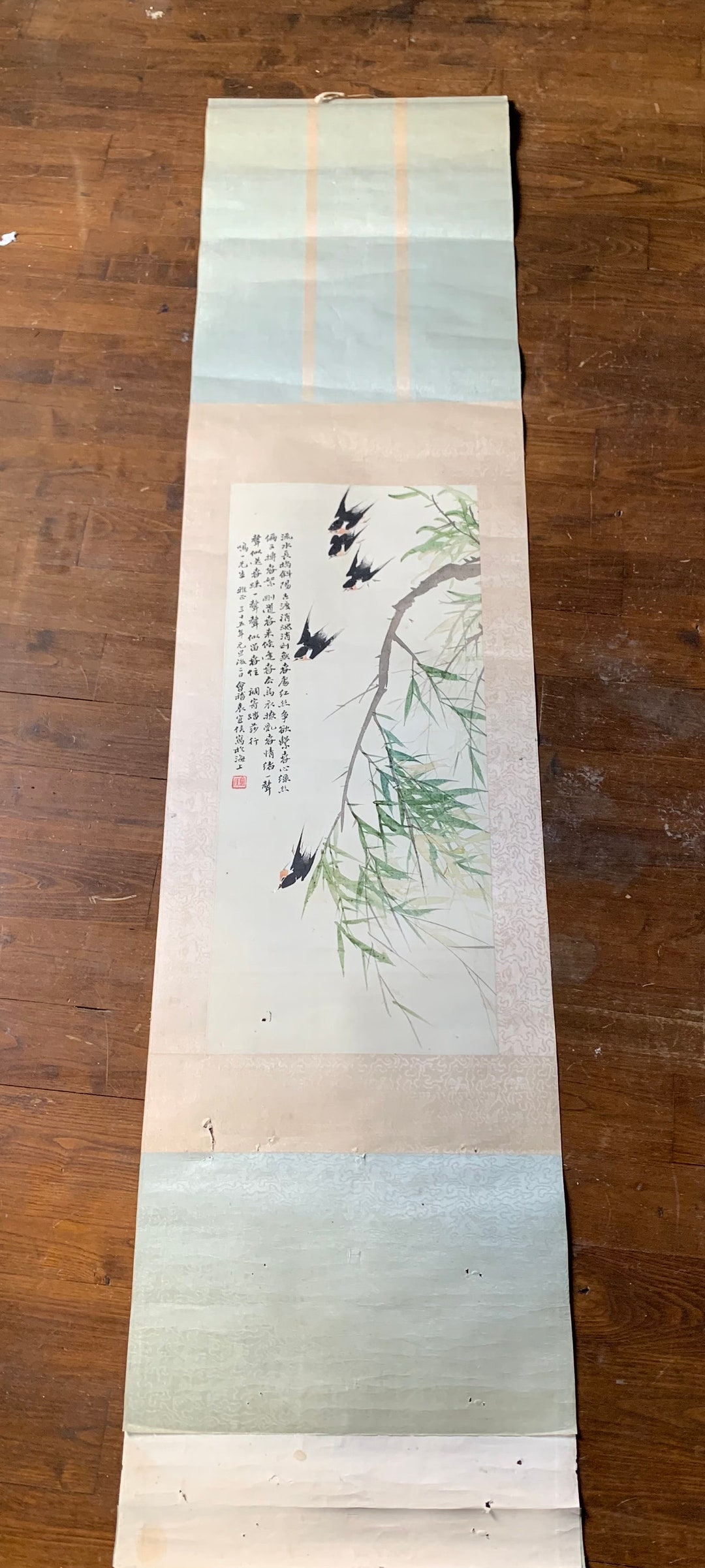 1800s Original Chinese Scroll Art - Etsy