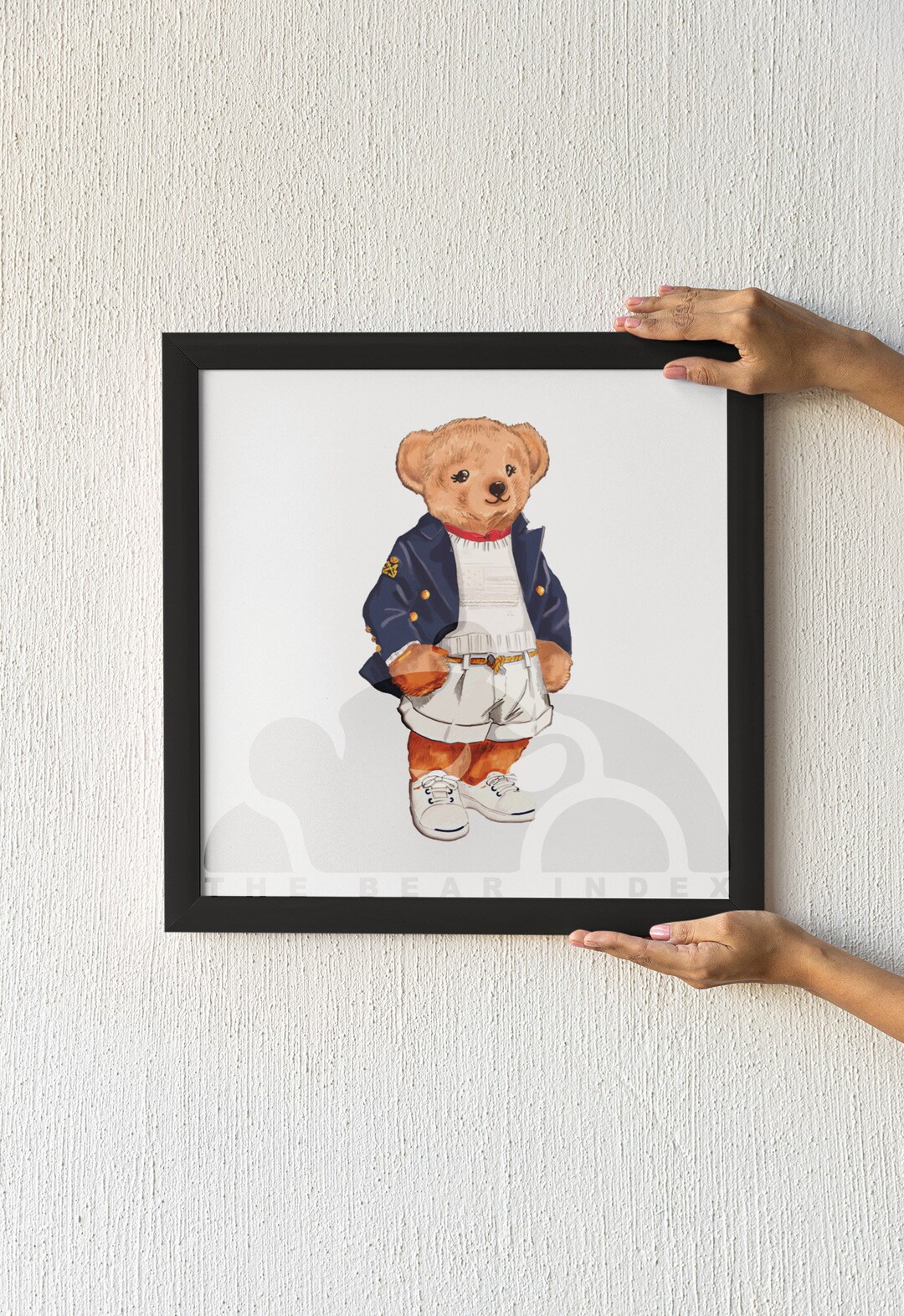 Vectorized Polo of Female Preppy Bear - Etsy