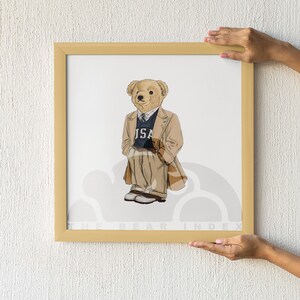 Vectorized Elegant Teddy Bear Sporting a Nice Long Brown Coat.vector ...
