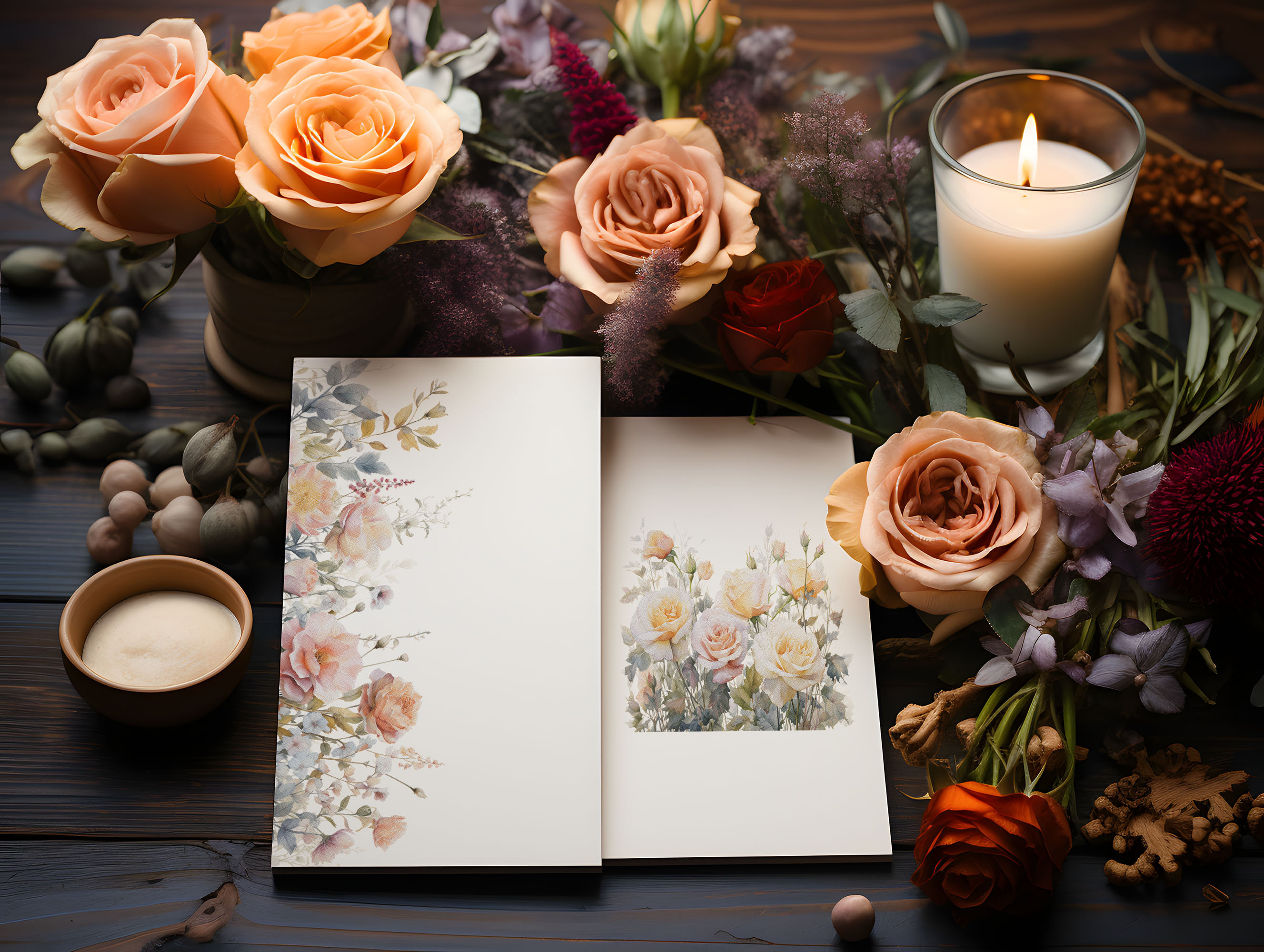 10 Floral Border Clipart, Bouquet Border Art, Digital Flower Borders ...