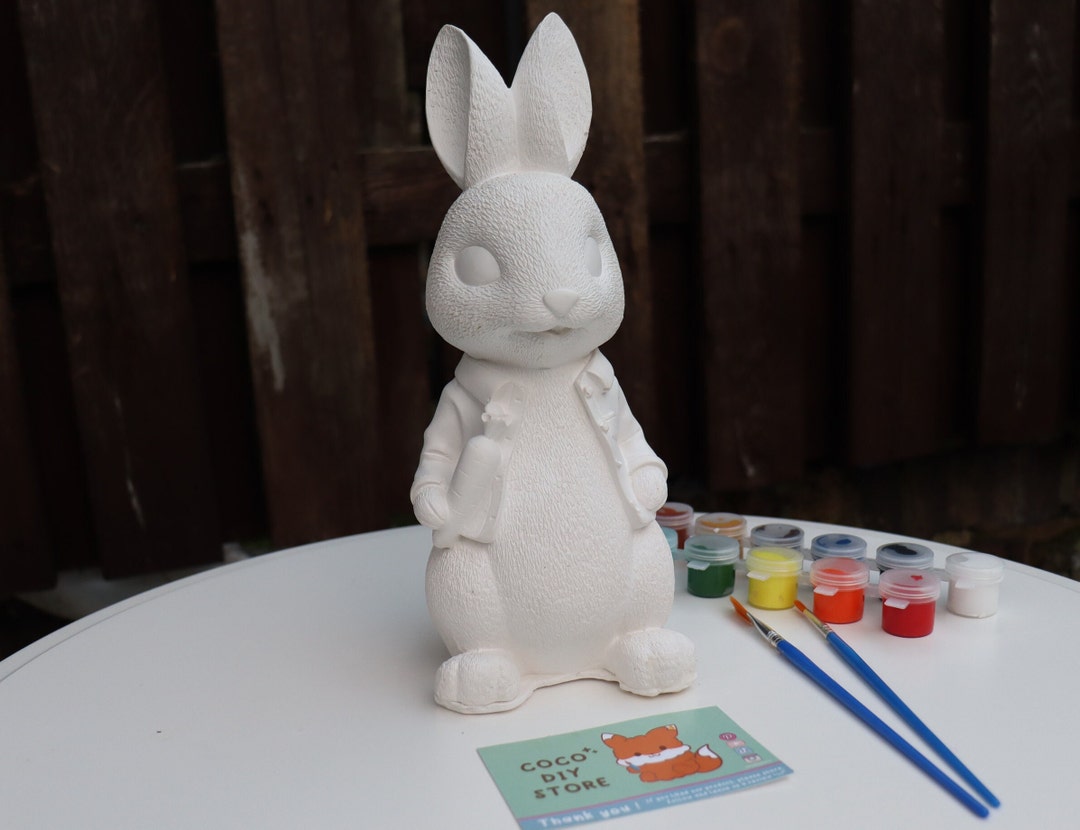 LARGE Peter Rabbit DIY Money Bank|kids Craft Kits|rabbit Gifts|ceramics ...