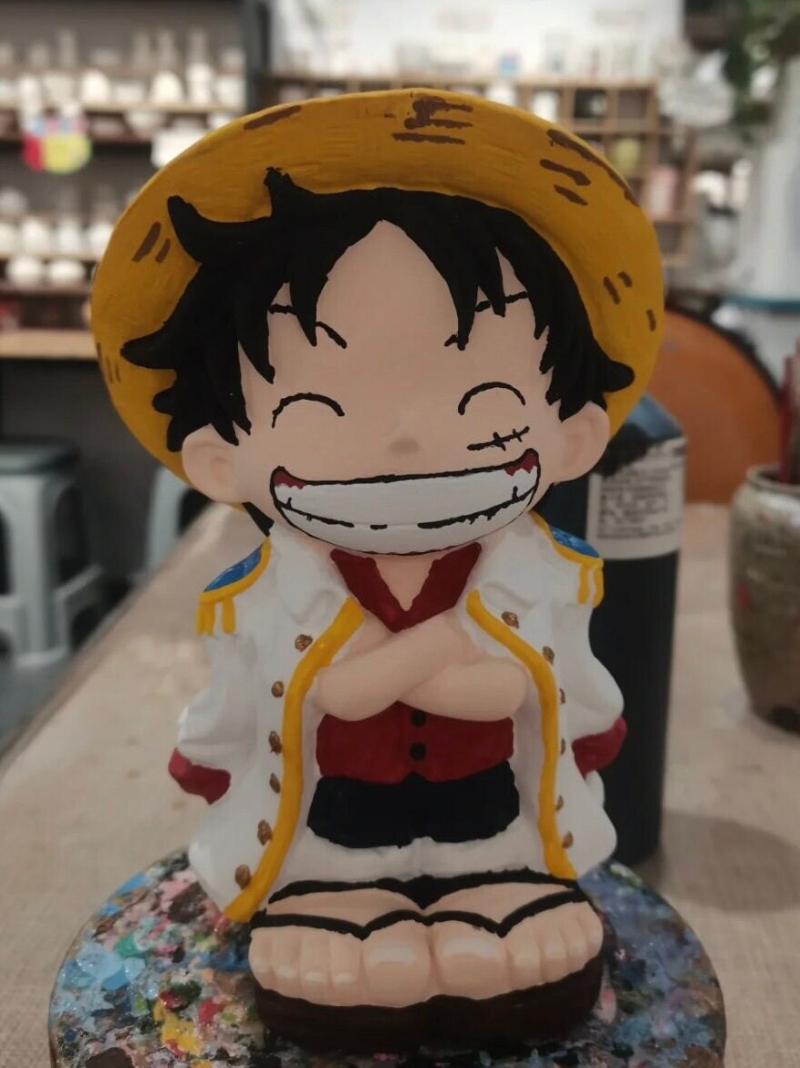 LARGE Luffy Paint Your Own Money Bank DIY Kitone Pieceanime Gift ...
