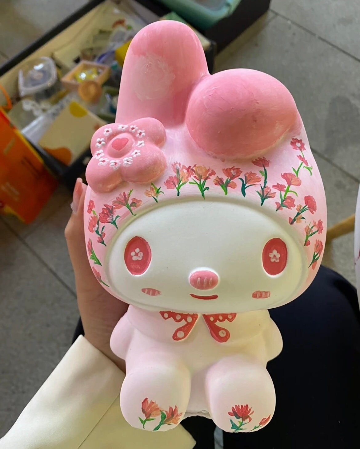 Paint Your Own 'my Melody' Money Bank DIY Kit |craft Set|ceramic ...