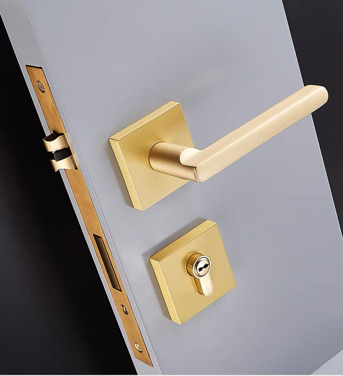 Modern Nordic Luxury Indoor Split Door Lock With Silent - Etsy