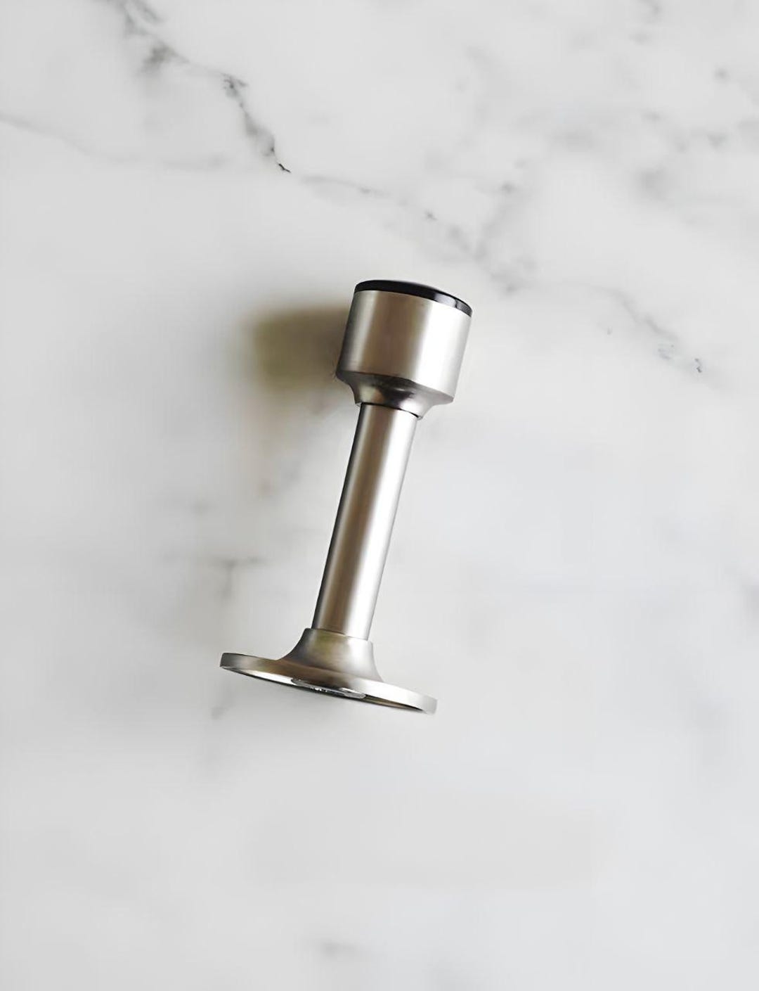 Brushed Silver Magnetic Door Stopper, Sleek Modern Floor or Wall Mount ...