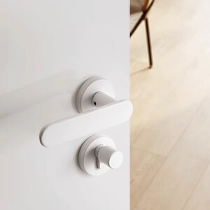 White Door Lever: Modern Minimalist Interior Hardware - Etsy