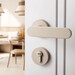 Beige Door Lever, Designer Door Lock, Minimalist Silent Door Lever ...