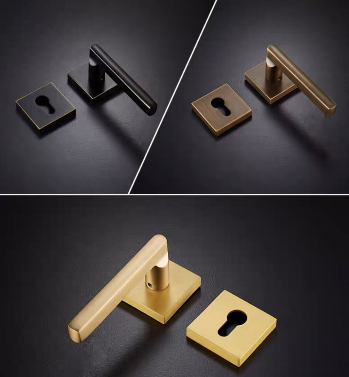 Modern Nordic Luxury Indoor Split Door Lock With Silent - Etsy