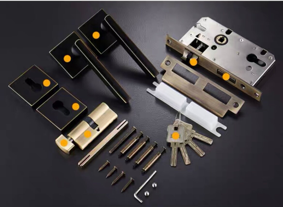 Modern Nordic Luxury Indoor Split Door Lock With Silent - Etsy