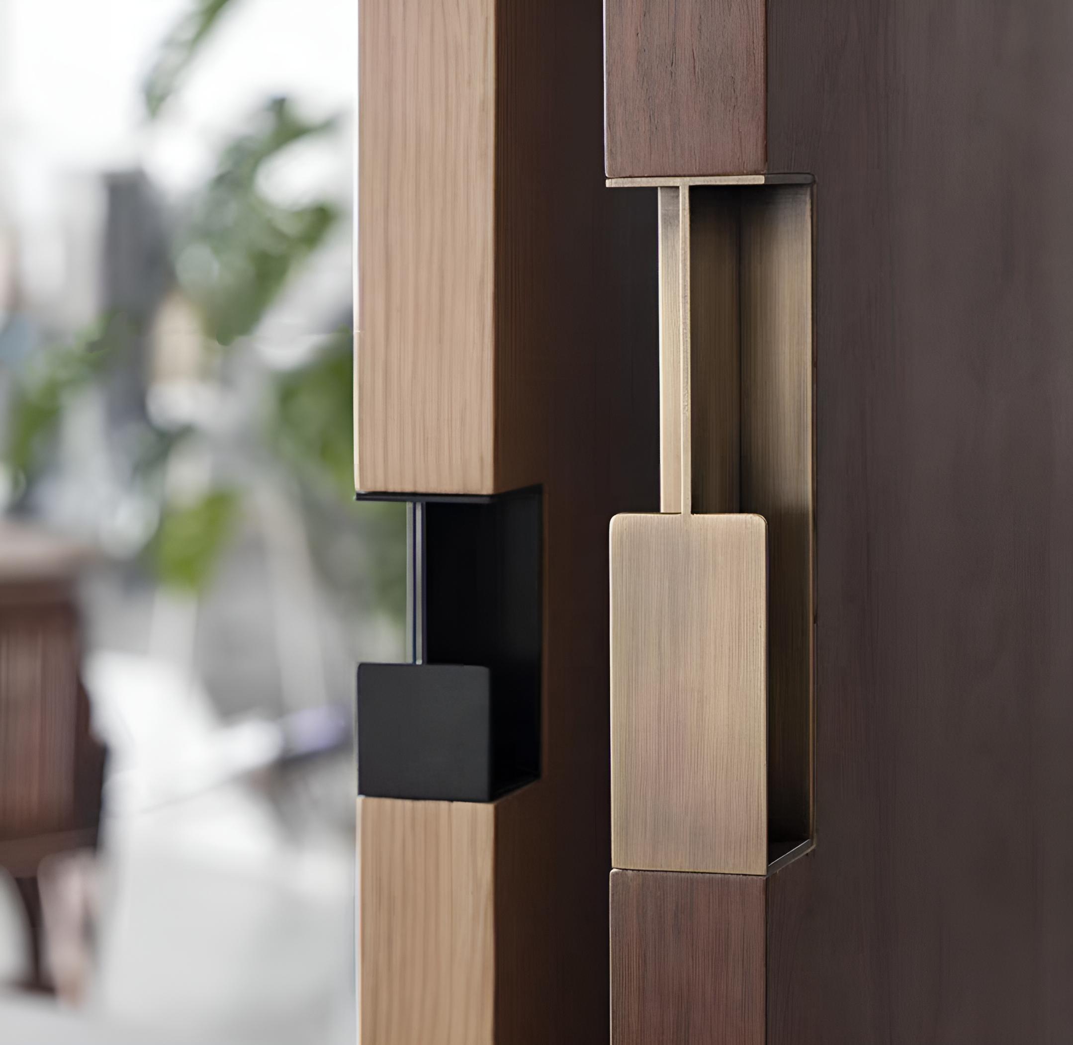 Modern Recessed Door Pull Handle, Minimalist Wood Sliding Door Handle ...