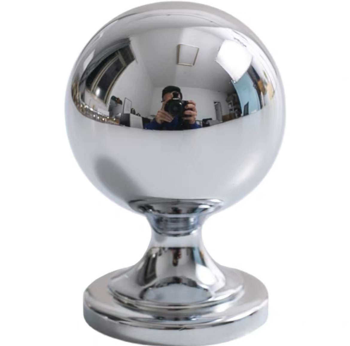 Silver Ball Cabinet Brass Knob, Drawer Round Chrome Heavy Pulls - Etsy
