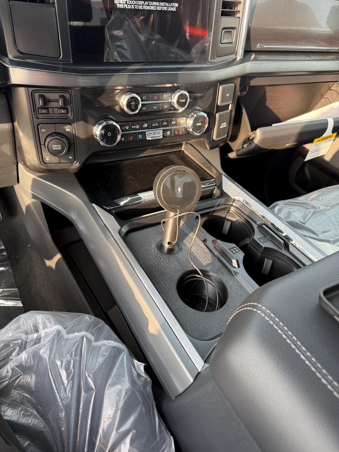 Custom Console Insert for Ford F‑250 & F‑350 (2023–2025) • Center ...
