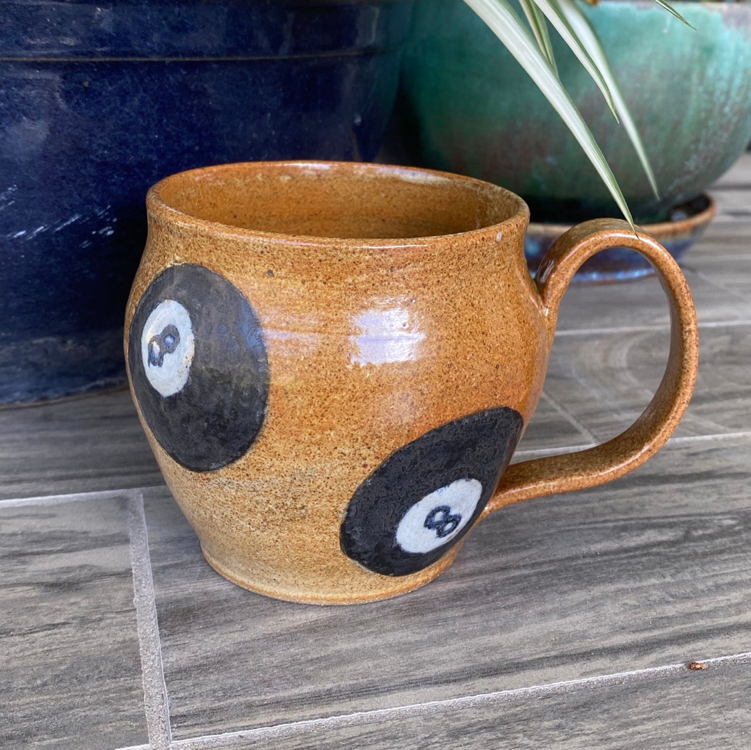 8 Ball Ceramic Mug Pool Billiard Table - Etsy